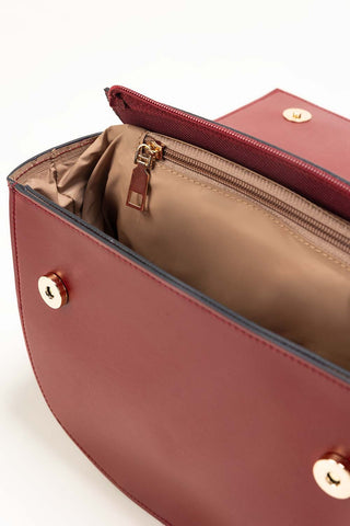 Maroon Cross Body Bag for Women | Gul Ahmed