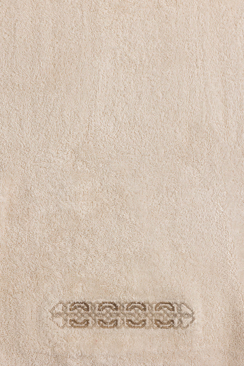 Frost Beige Embroidered Towel