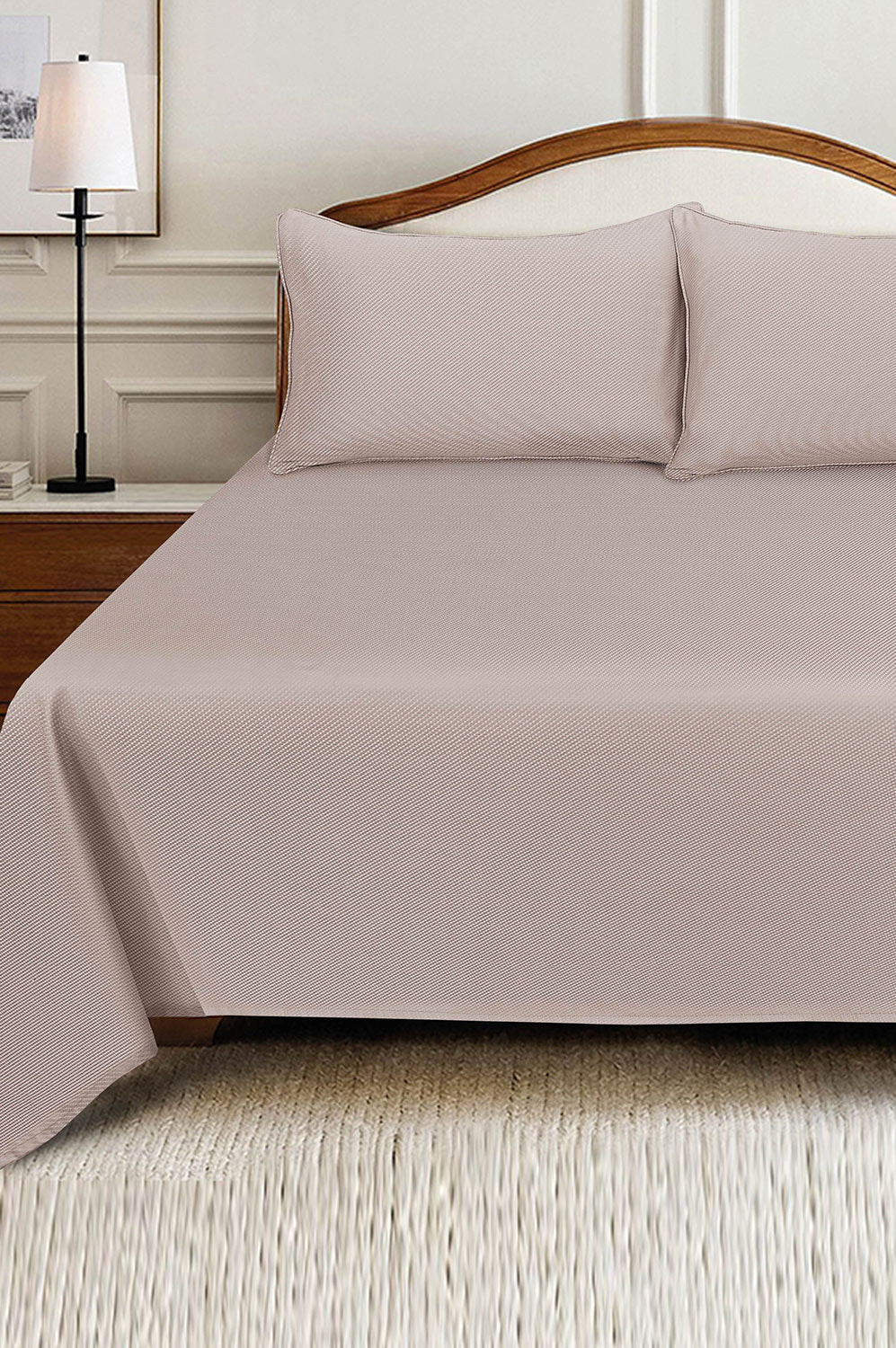 Sand Cube Dobby Bed Sheet Set | GulAhmed